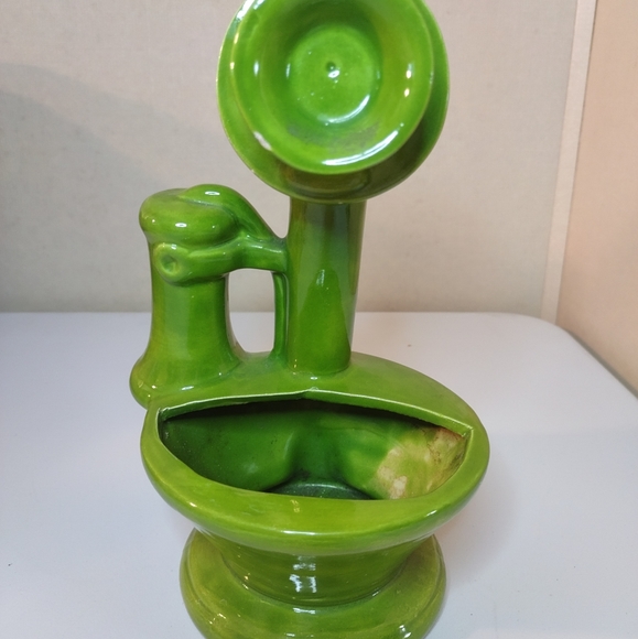 Source Unknown | Accents | Vintage 979 Green Ceramic Telephone Phone ...